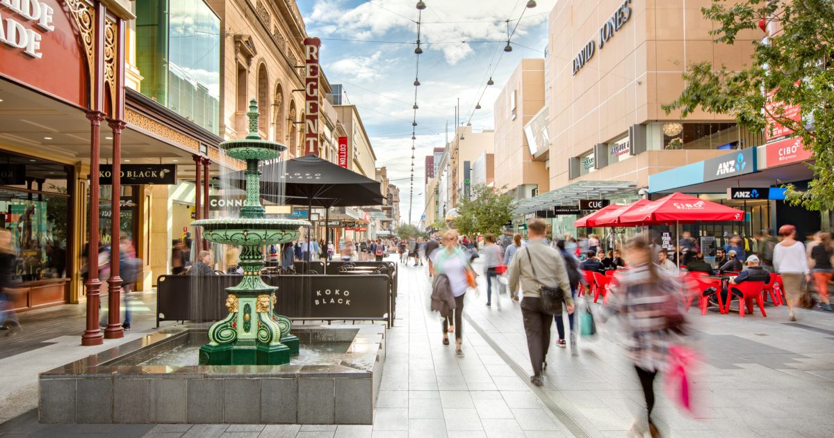 Rundle Mall • Rundle Mall Fountain